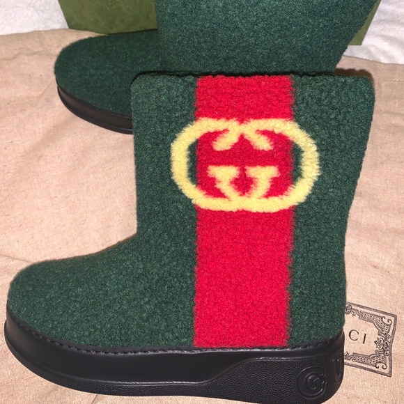 Gucci | Shoes | Gucci Auckland Interlock Furry Boots | Poshmark